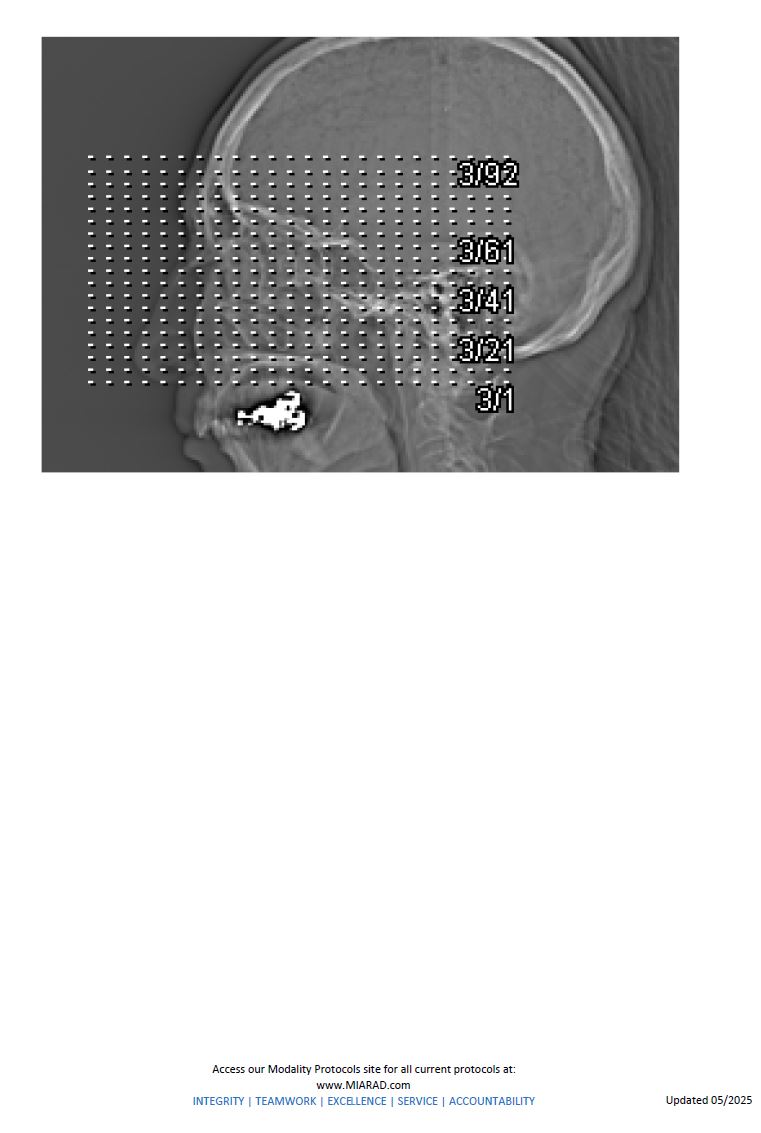 CT Orbits With Contrast